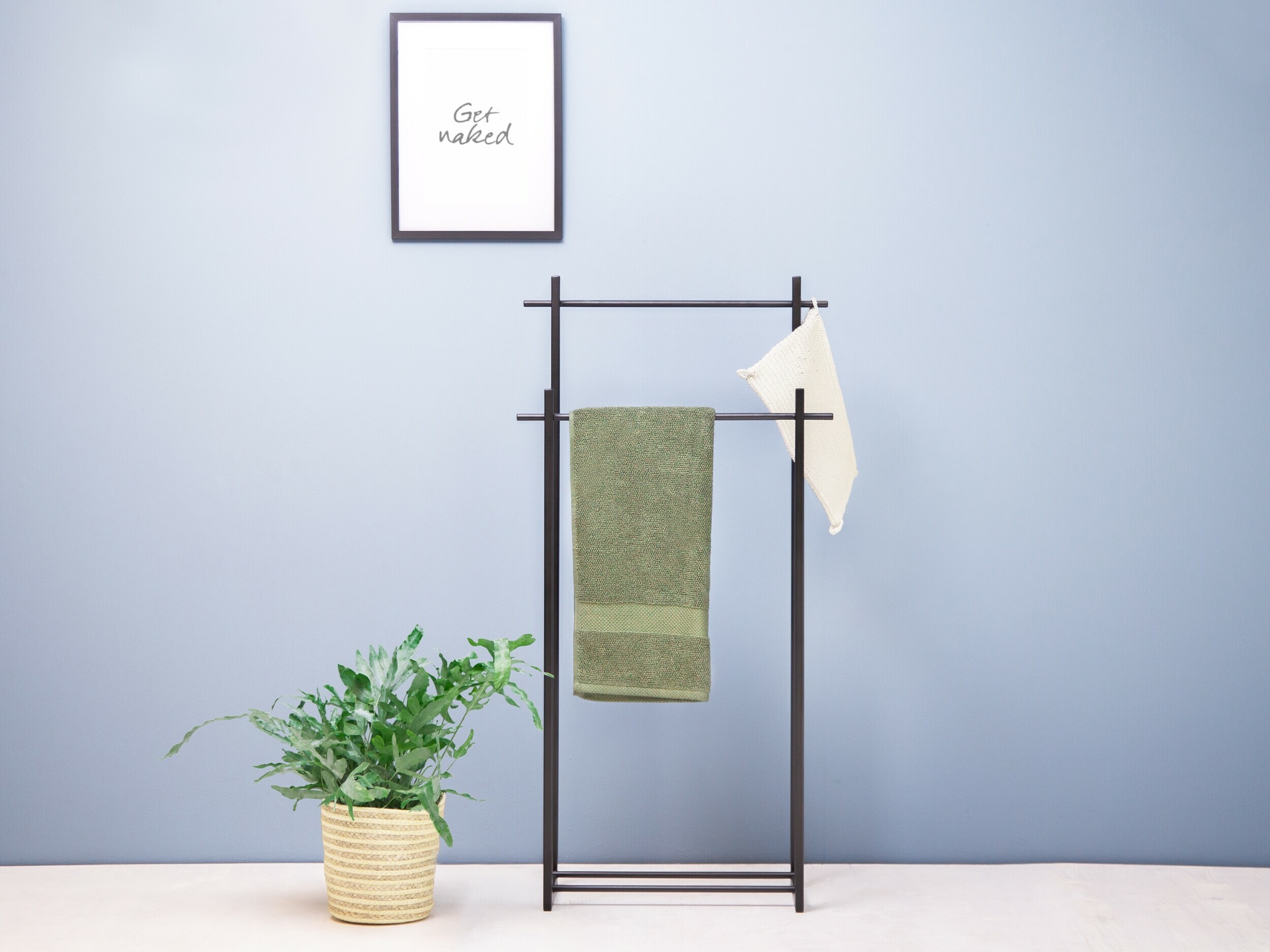 Stummer Diener ERIKA - Herrendiener Metall schwarz